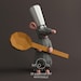 Ratatouille, DIY, Papercraft, PDF, Svg, Dxf, Cricut, Cameo, Low Poly ...