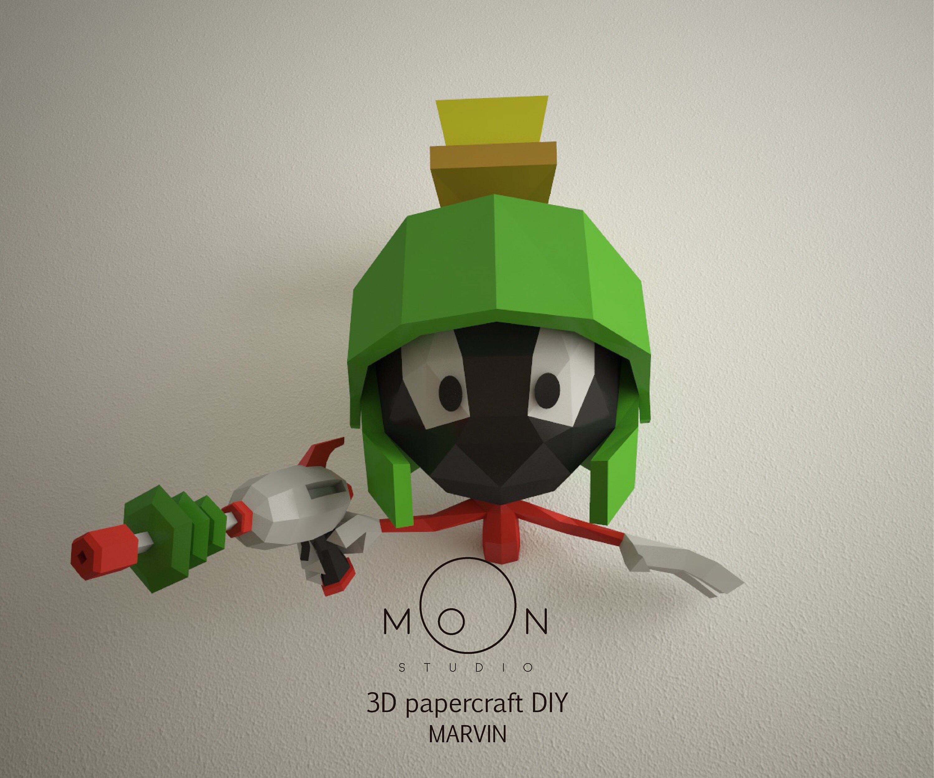 Marvin, the Martian, Wall Papercraftpdf, Dxf, Cameo, Svg Cricut Maker ...