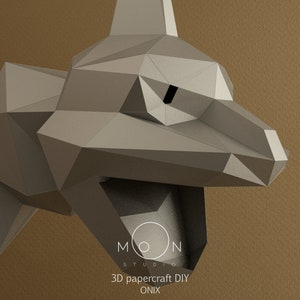 Onix, DIY, Papercraft, Low Poly, Pokemon, 3D Model, Decor, Series, Tv ...