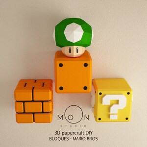 Blocks, DIY, Papercraft, PDF, Svg, Dxf, Low Poly, 3D Model, Craft ...