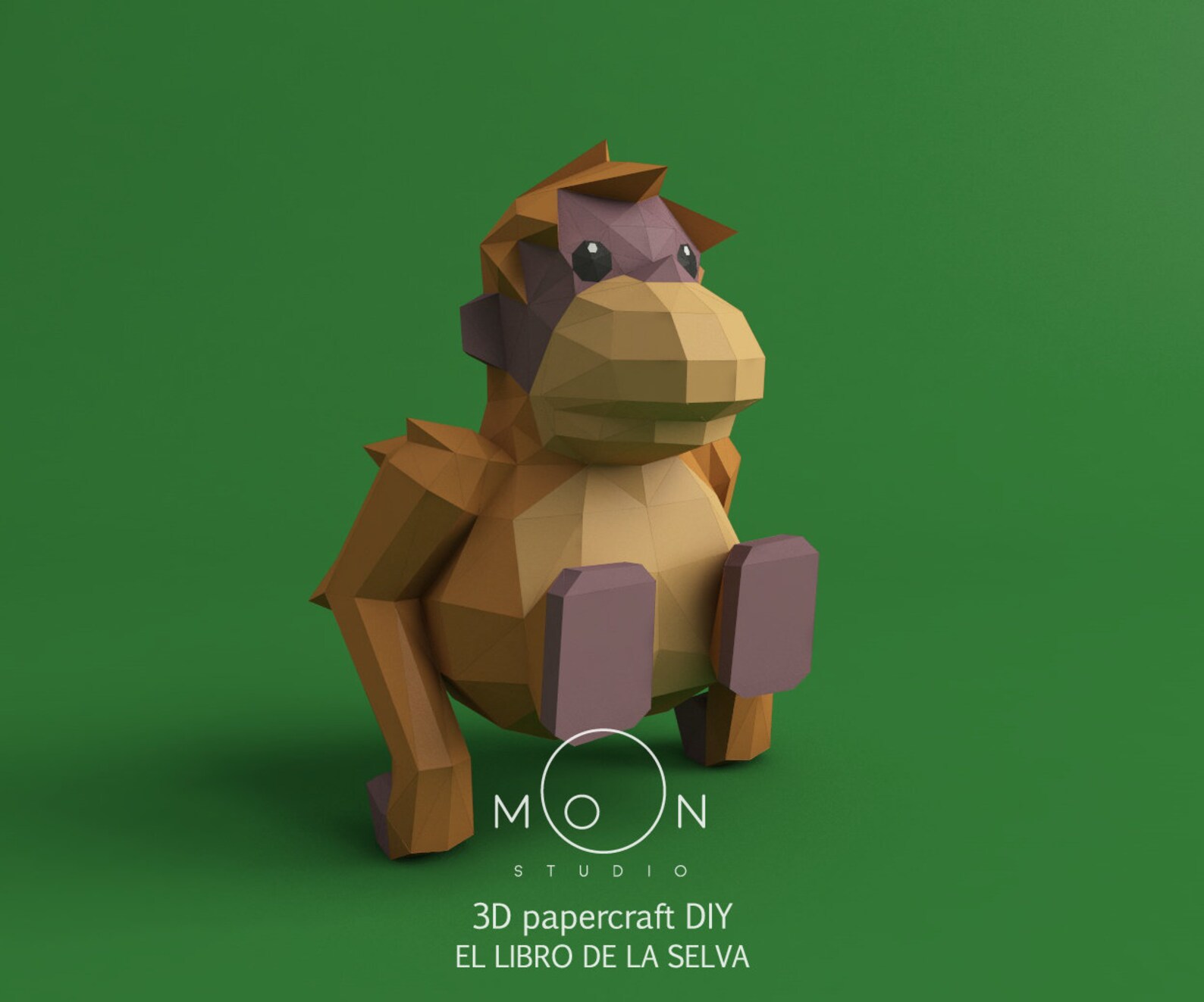 The Jungle Book, DIY, Papercraft, PDF, Svg, Dxf, Low Poly, 3D Model ...