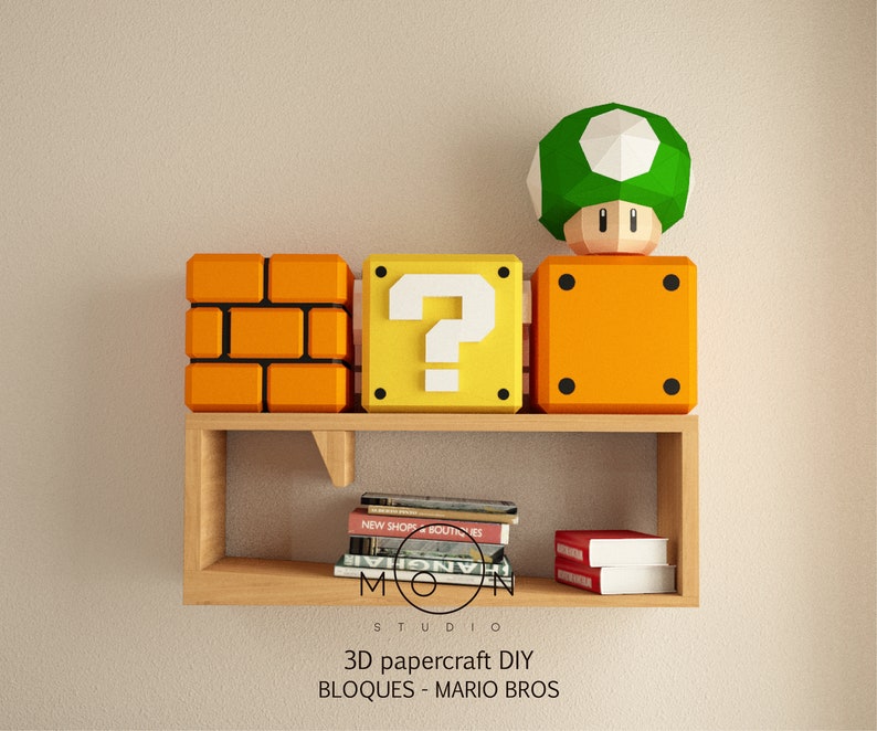 Blocks, DIY, Papercraft, PDF, Svg, Dxf, Low Poly, 3D Model, Craft ...