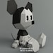 Mickey & Minnie Papercraft PDF, SVG, Dxf Template for Children's Room ...