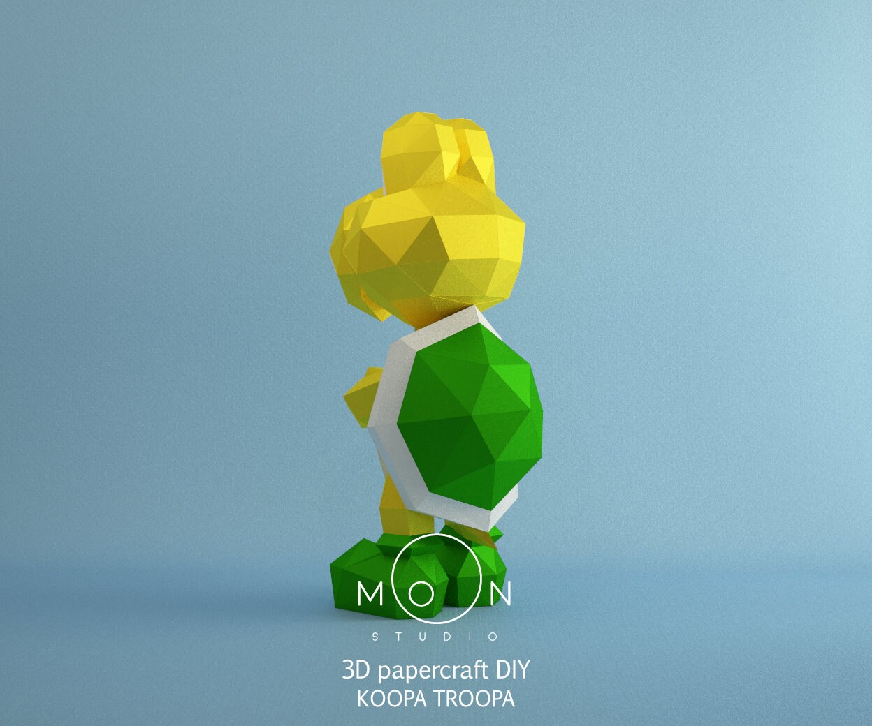 Koopa Troopa, Enemy, DIY, Papercraft, PDF, Svg, Dxf, Low Poly, 3D Model ...