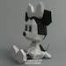 Mickey & Minnie Papercraft PDF, SVG, Dxf Template for Children's Room ...