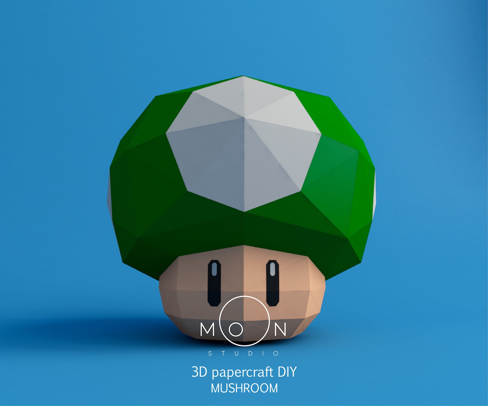 Mushroom DIY Papercraft PDF Svg Dxf Low Poly 3D model - Etsy México