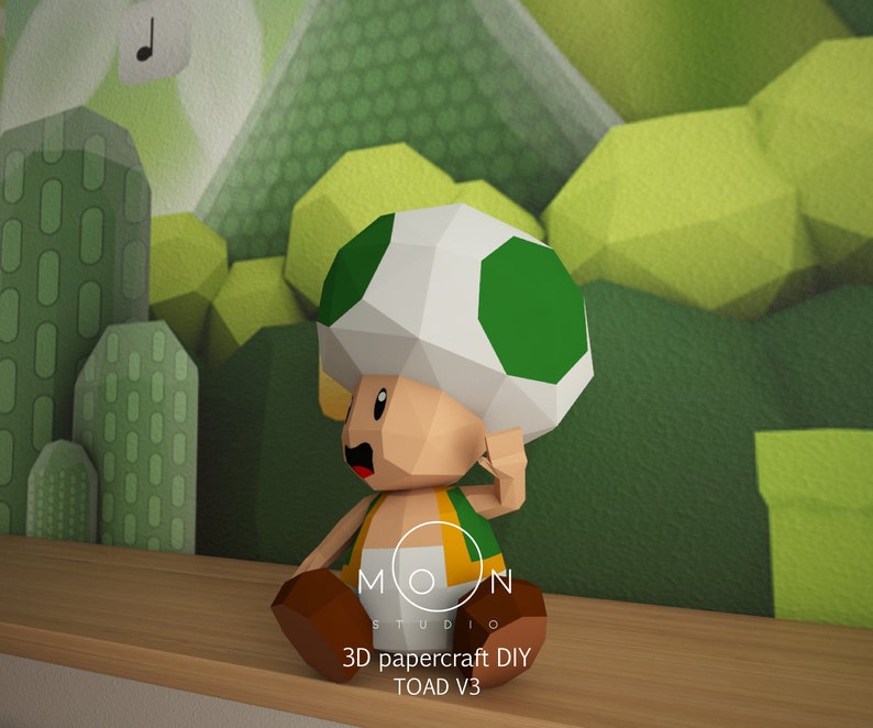 Toad V3 Papercraft PDF Dxf Cameo SVG Cricut Maker - Etsy Australia