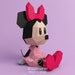Mickey & Minnie Papercraft PDF, SVG, Dxf Template for Children's Room ...