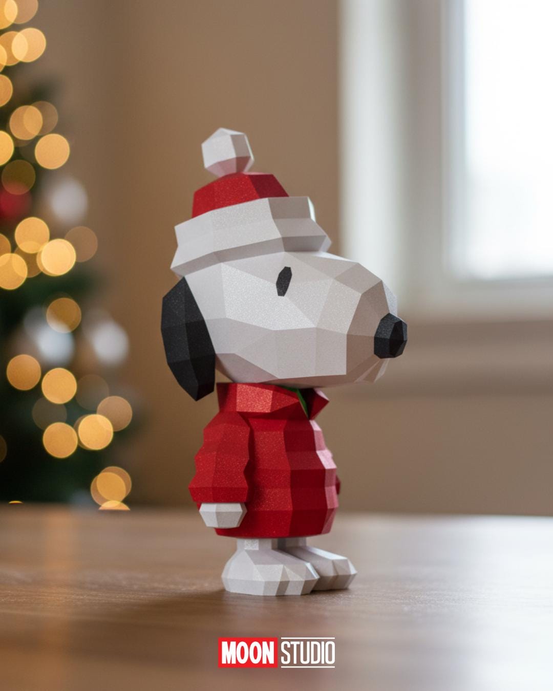 Snoopy and Woodstock Christmas, DIY, Papercraft, Pdf, Svg, Dxf, Low ...