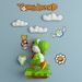 Yoshi Island, DIY, Papercraft, PDF, Svg, Dxf, Low Poly, 3D Model, Craft ...