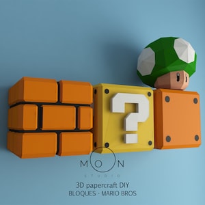 Blocks, DIY, Papercraft, PDF, Svg, Dxf, Low Poly, 3D Model, Craft ...