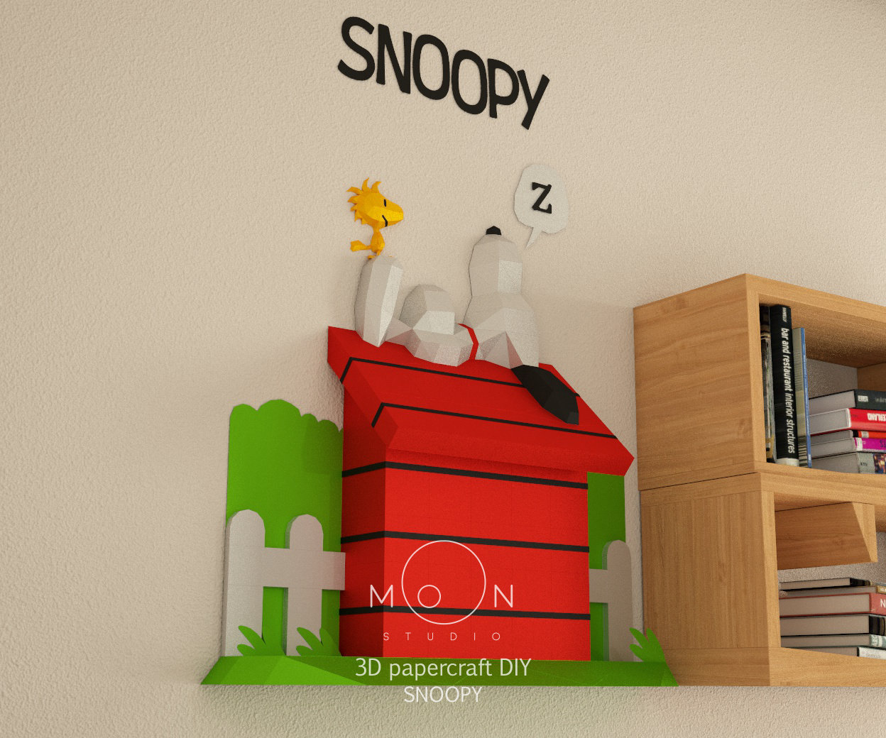 Snoopy, DIY, Papercraft, PDF, Svg, Dxf, Low Poly, 3D Model, Craft ...