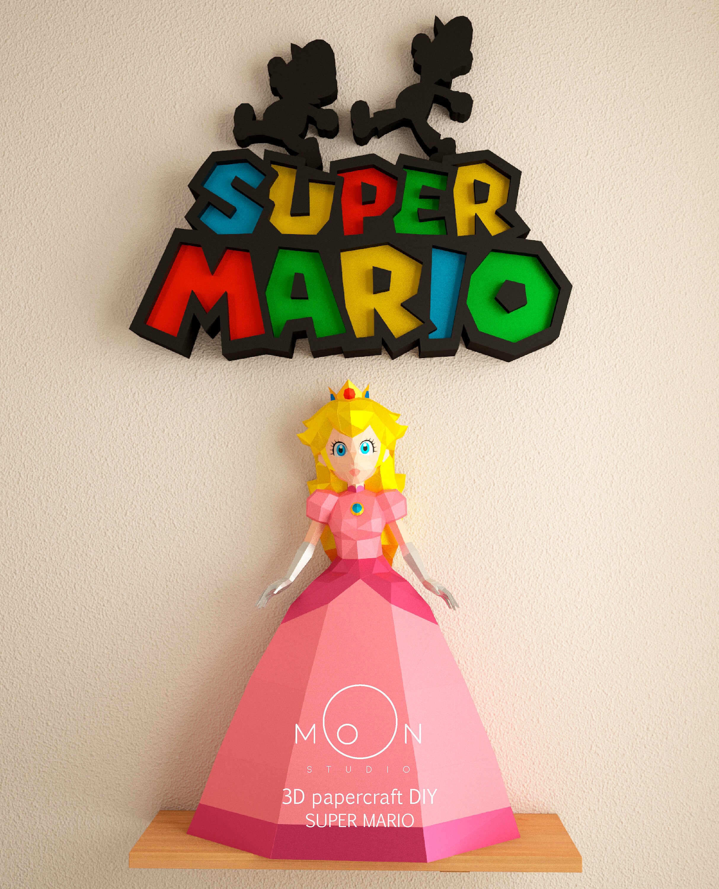 Sup3r M4r10, DIY, Papercraft, PDF, Svg, Dxf, Low Poly, 3D Model, Craft ...