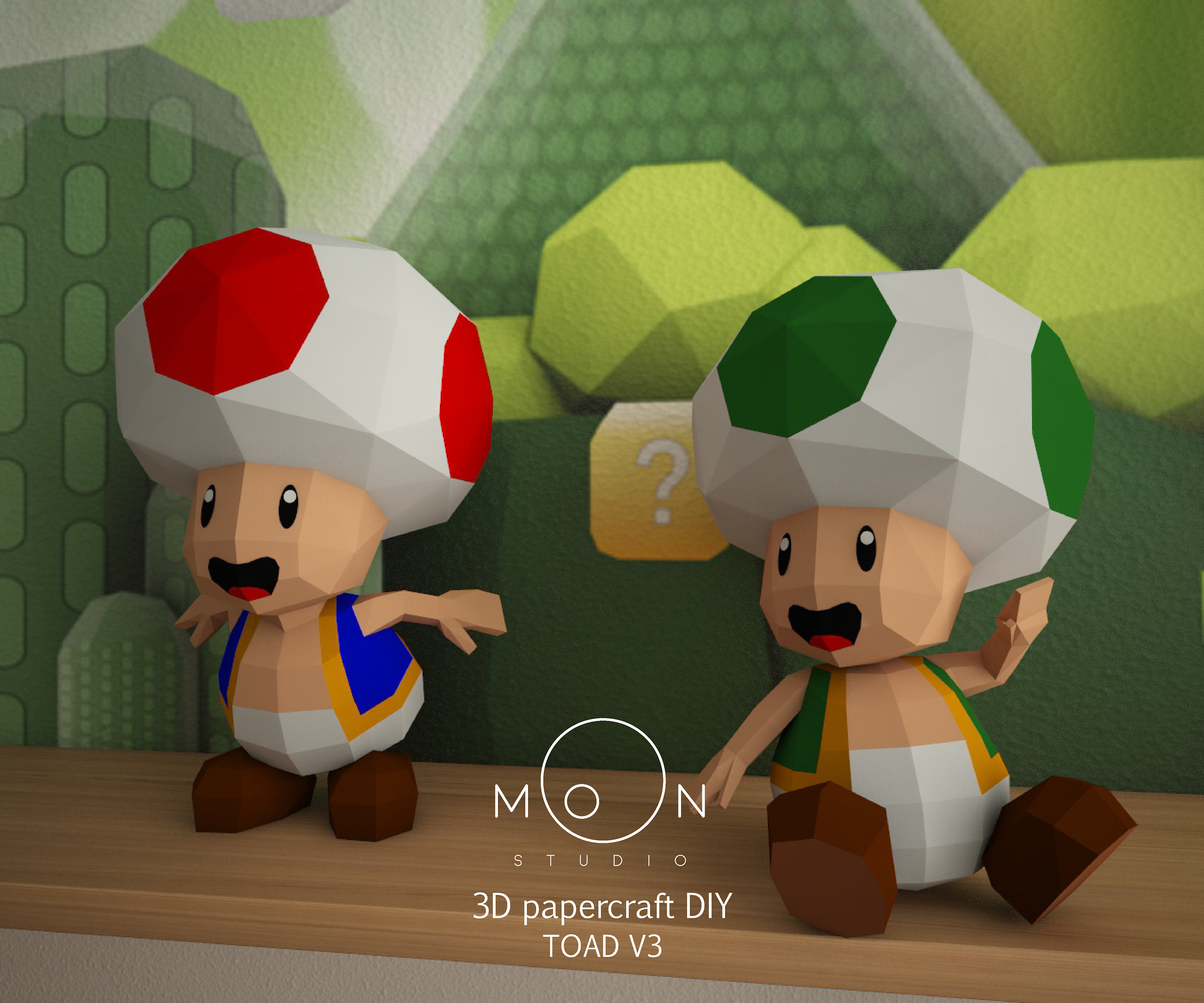 Toad V3 Papercraft PDF Dxf Cameo SVG Cricut Maker - Etsy Australia