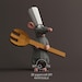 Ratatouille, DIY, Papercraft, PDF, Svg, Dxf, Cricut, Cameo, Low Poly ...