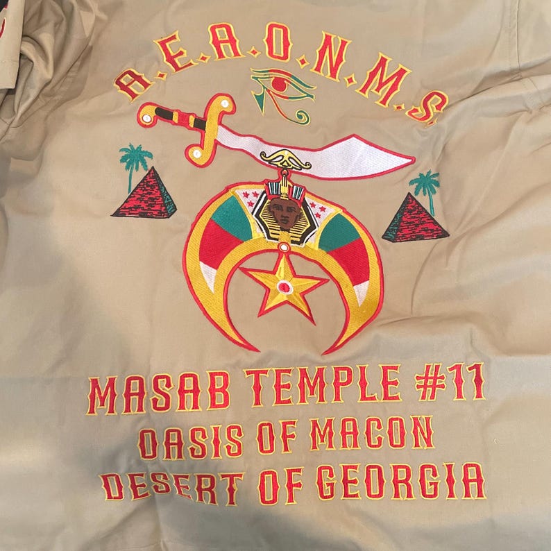 Custom Prince Hall Shriner Walking Shirt: A.E.A.O.N.M.S. Nobles - Etsy