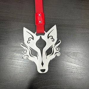 Tsurikawa JDM Ring Charm Japanese Sun Goddess Wolf Mask Shaped Subway ...