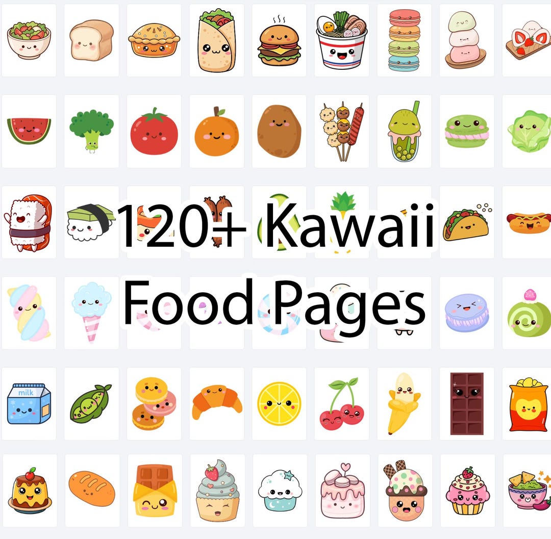 Kawaii Planner Clipart Bundle | 120+ Cute Digital Stickers, Journal ...