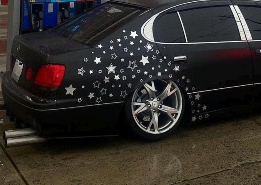 JDM Star Livery 60 Pack -2" to 5"- / Holographic, Oil Slick, Pearl ...