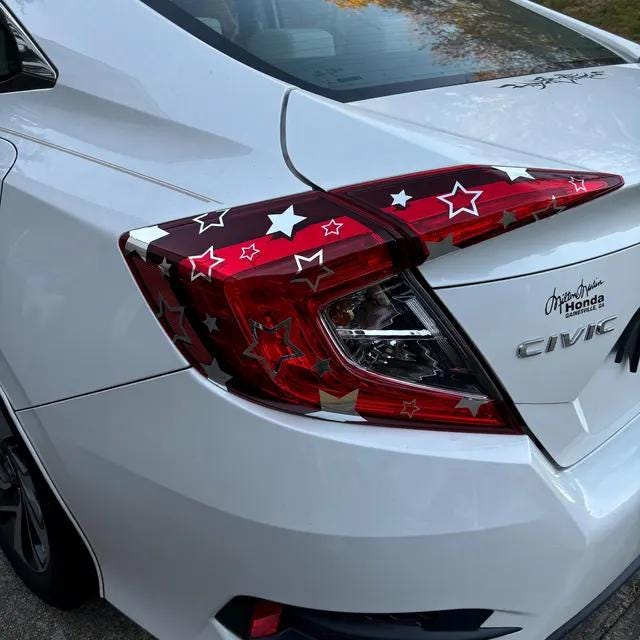 JDM Star Tail Light Livery: Holographic Car Sticker Decal (50 Pack) - Etsy