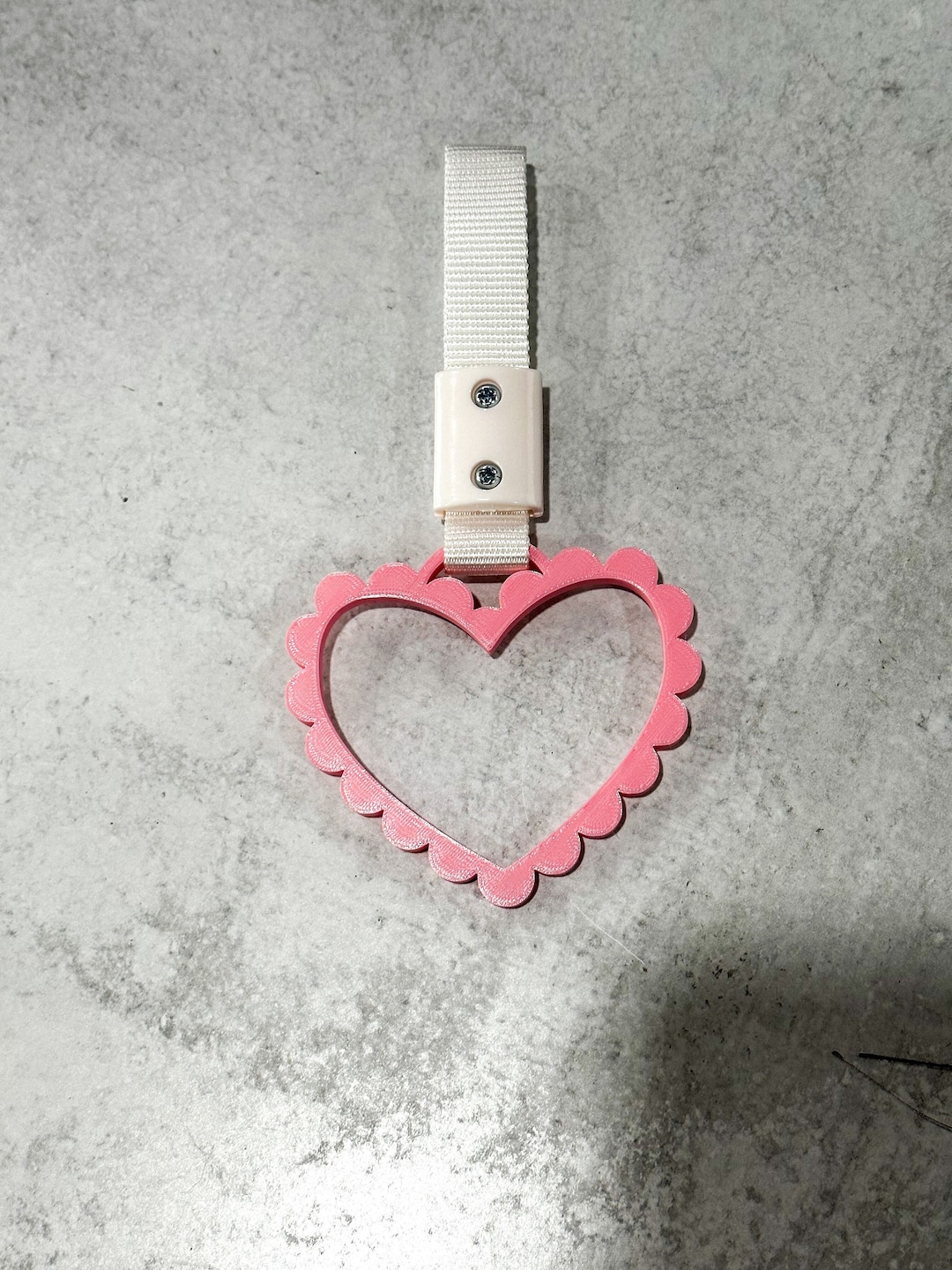 Tsurikawa JDM Ring Charm Japanese Scallop Heart Shaped Subway Handle ...