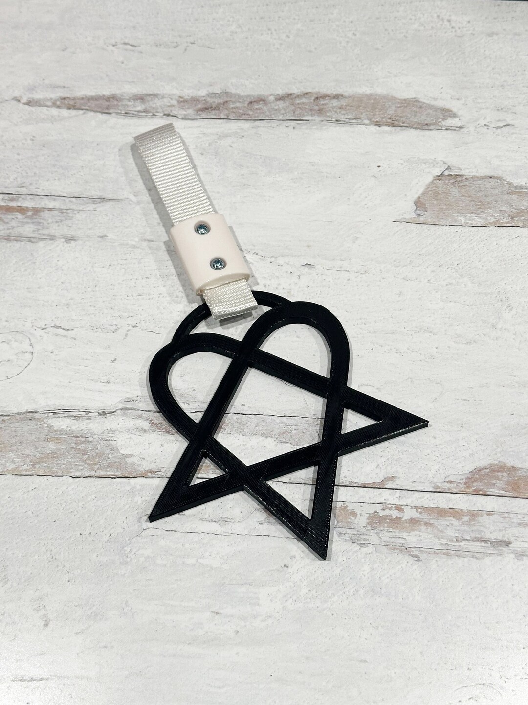 Tsurikawa JDM Ring Charm Japanese Heartagram - Heart Pentagram Shaped ...