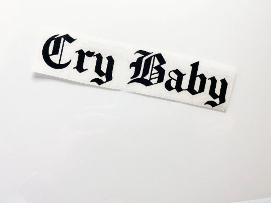 JDM Cry Baby Holographic, Oil Slick, Pearl, Glitter Car Sticker Decal ...