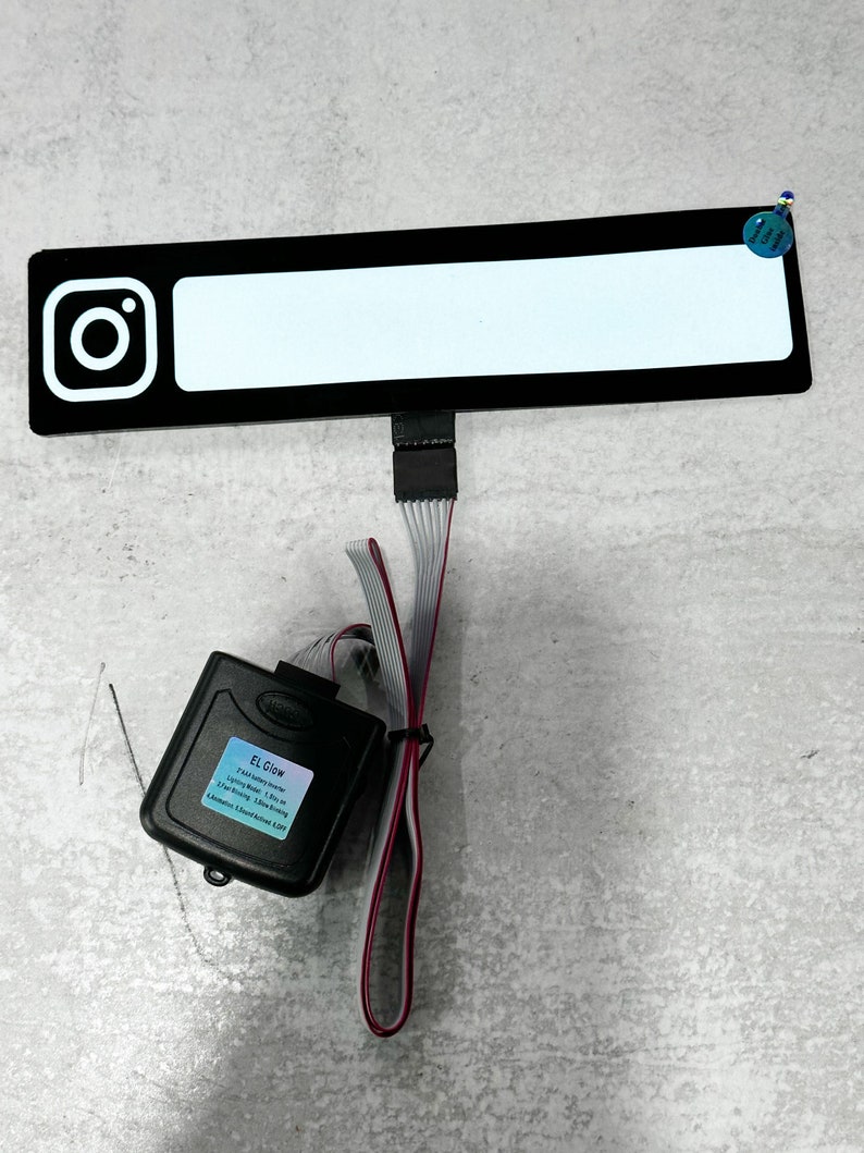 Custom Instagram LED Glow Panel Light up Sticker Decal Made to Order - Etsy