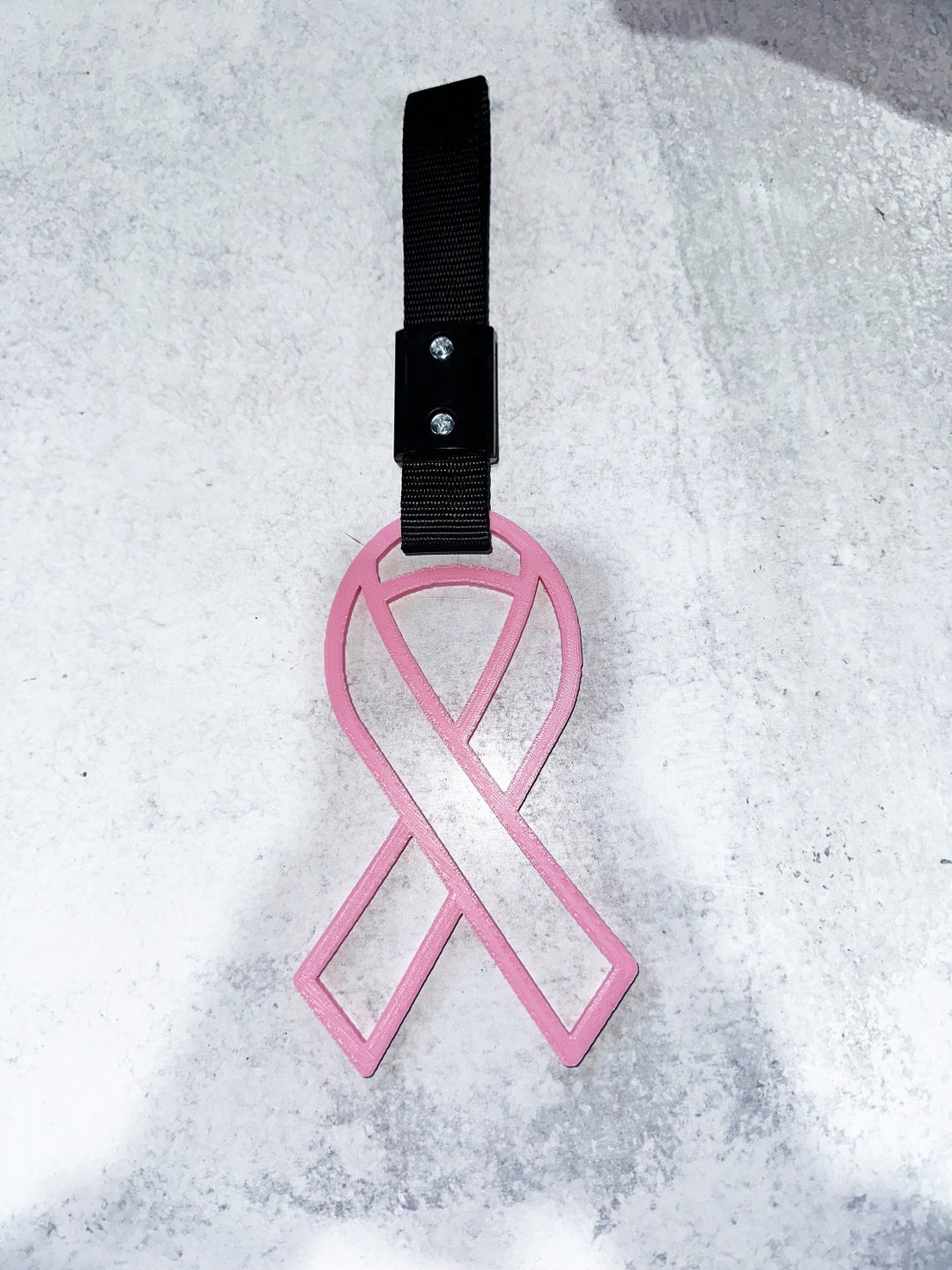 Tsurikawa JDM Ring Charm Japanese Awareness Ribbon Shaped Subway Handle ...