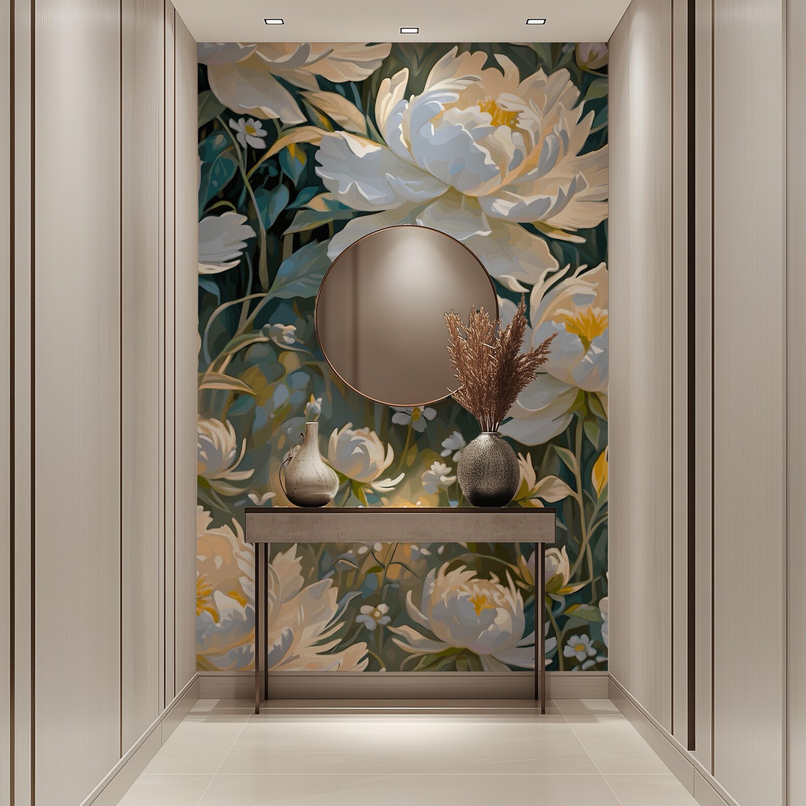 Large Floral Wallpaper Peony Wallpaper Funky Wallpaper Fun Wallpaper ...