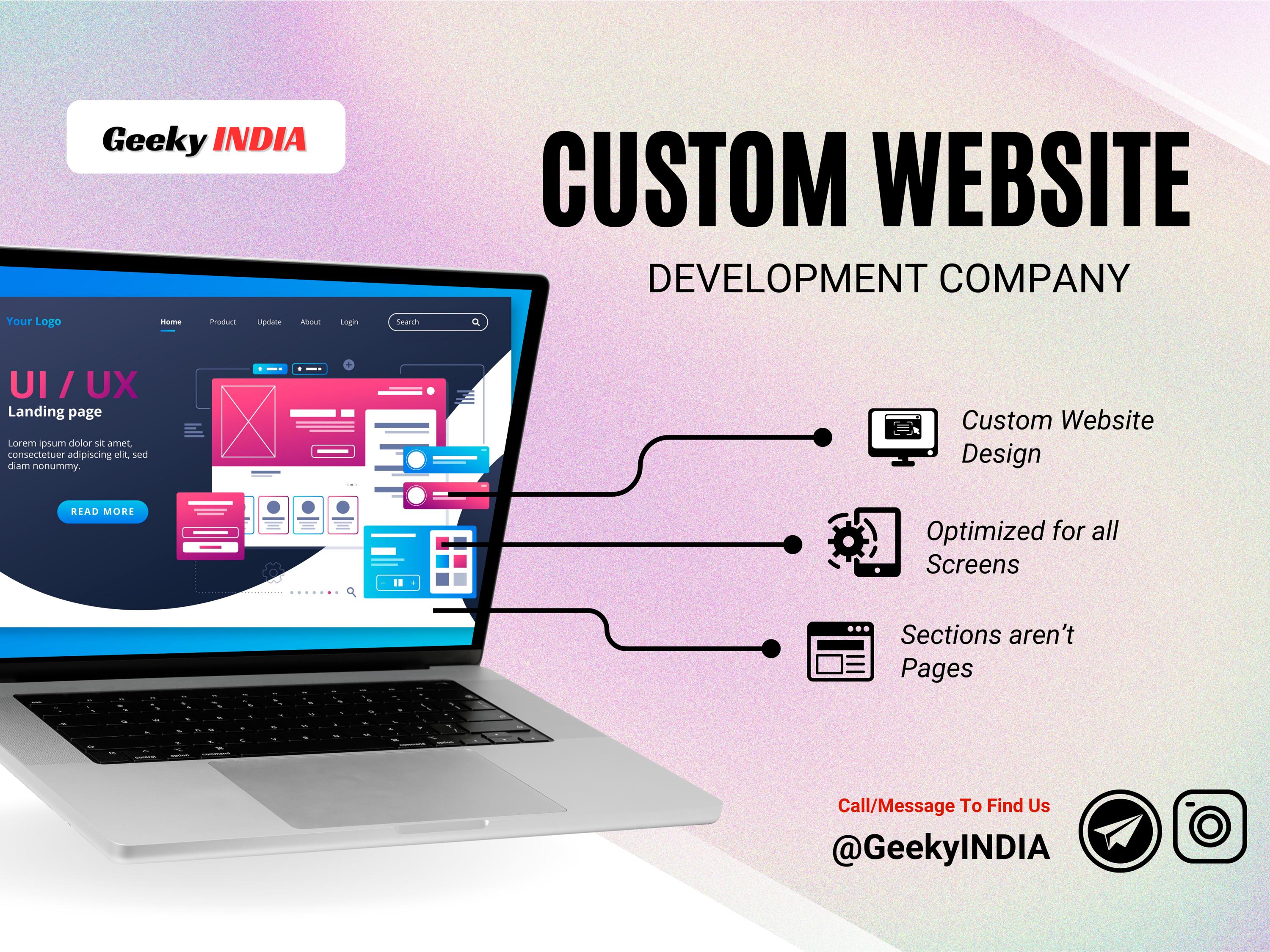 Bespoke Website Design Custom-built, No Templates 3-5 Day Delivery Free ...