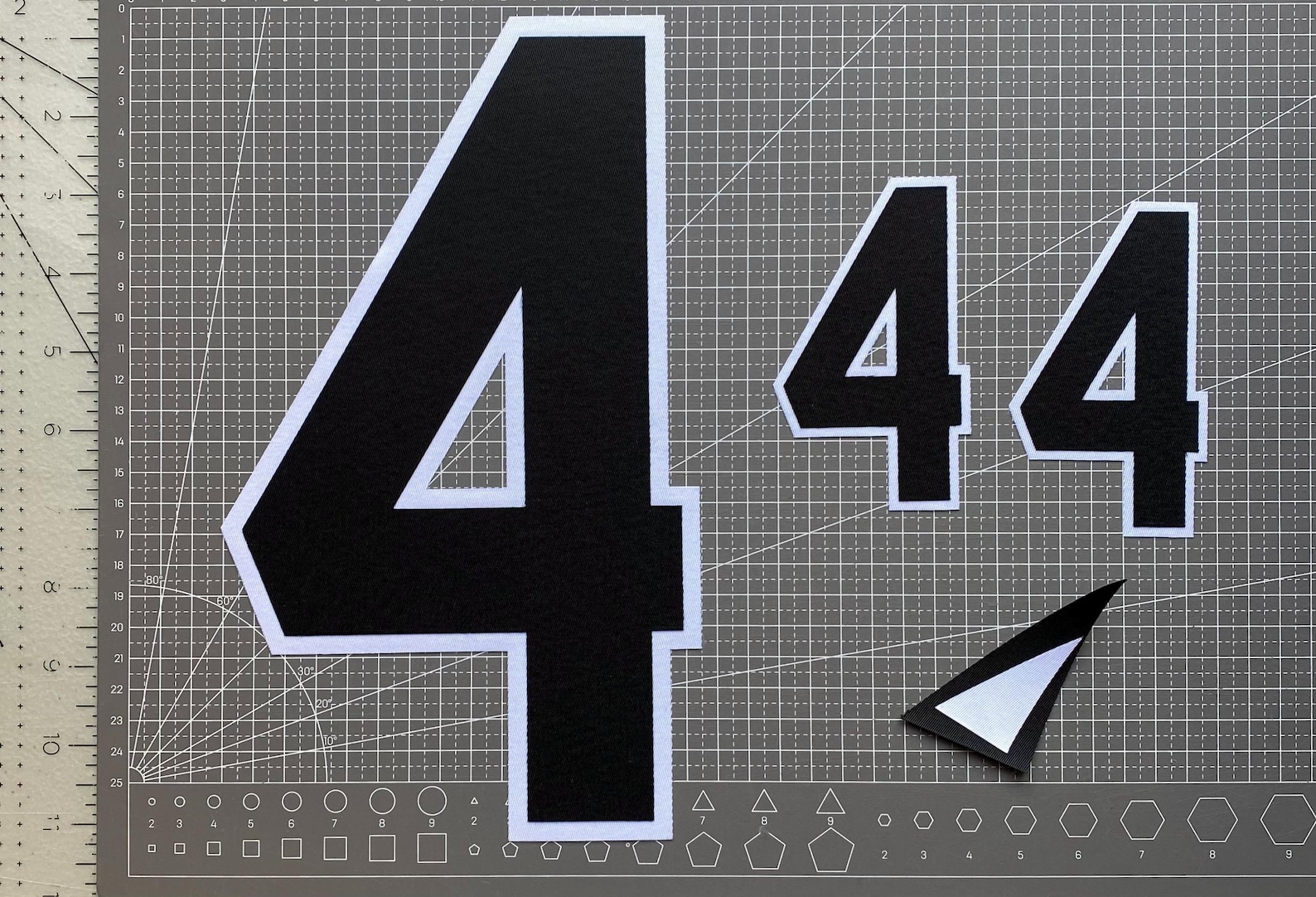 8"/10" Two-color Twill Number for Jersey | Unstitched - Etsy