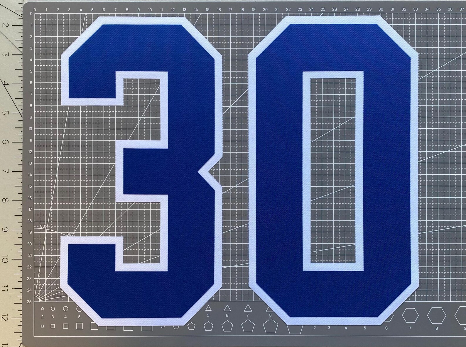 8"/10" Two-color Twill Number for Jersey | Unstitched - Etsy