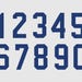 8"/10" Two-color Twill Number for Jersey | Unstitched - Etsy