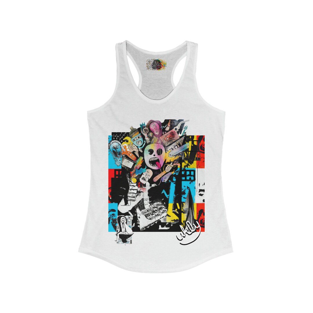 Womens Tank Top, Weirdcore Punk Top, Heavy Cotton Women's Shirt, Womens ...