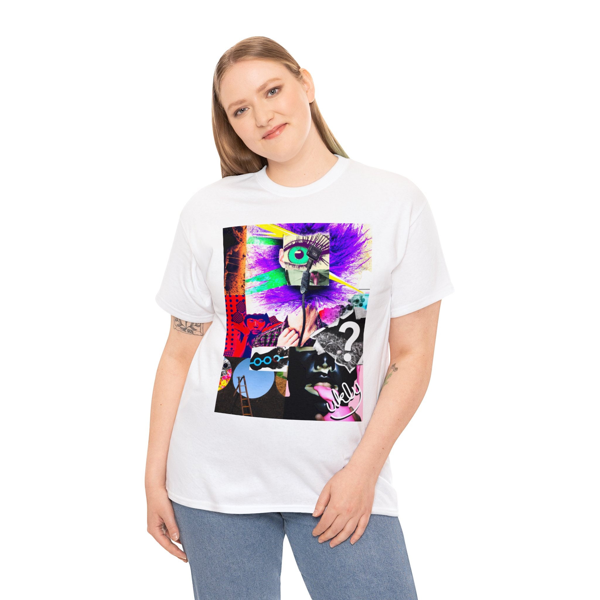 Punk Weirdcore Shirt, Loose Fit Nervous Tshirt, , Psychedelic Graphic ...