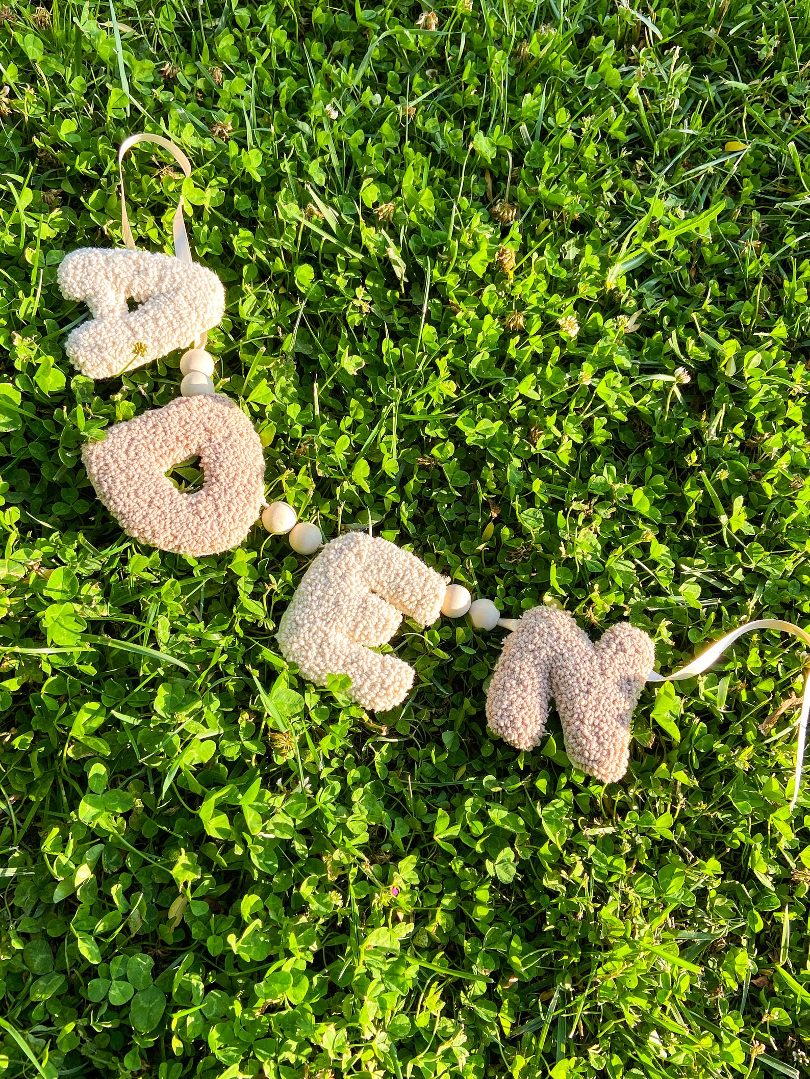 Personalized Punch Needle Name Tag Name Tag Punch Needle, Baby Room ...