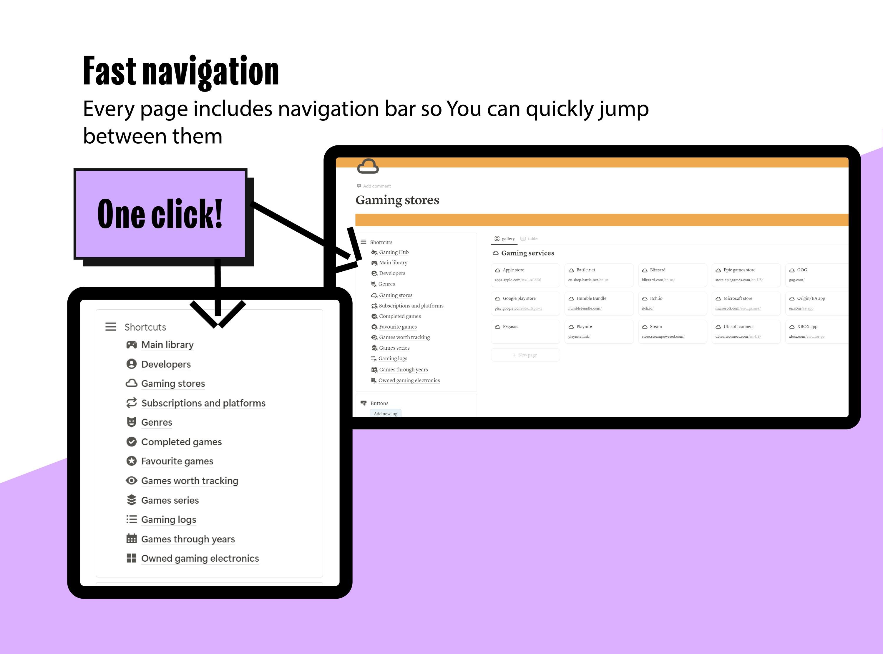 Notion Game Tracker, Notion Game Hub - Etsy