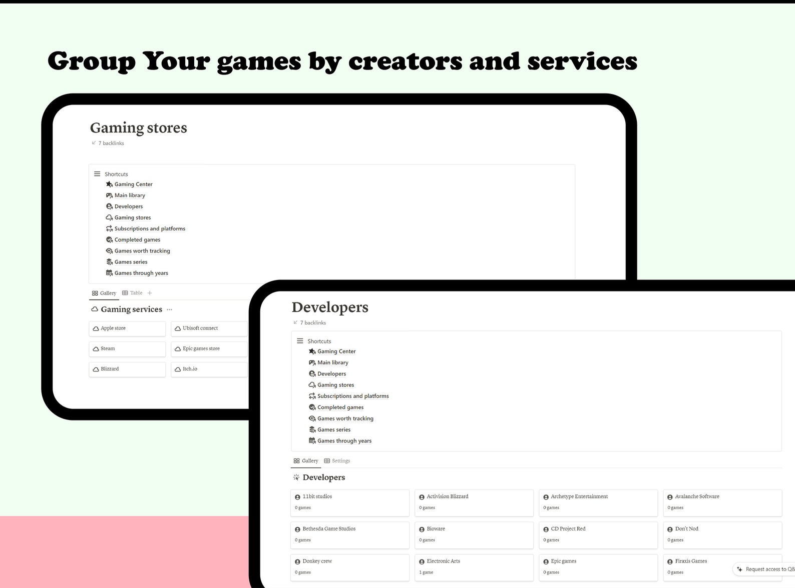 Notion Game Tracker, Notion Game Hub - Etsy