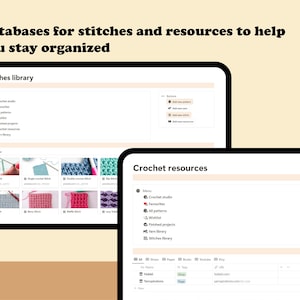 Crochet Notion Template With Headers - Etsy