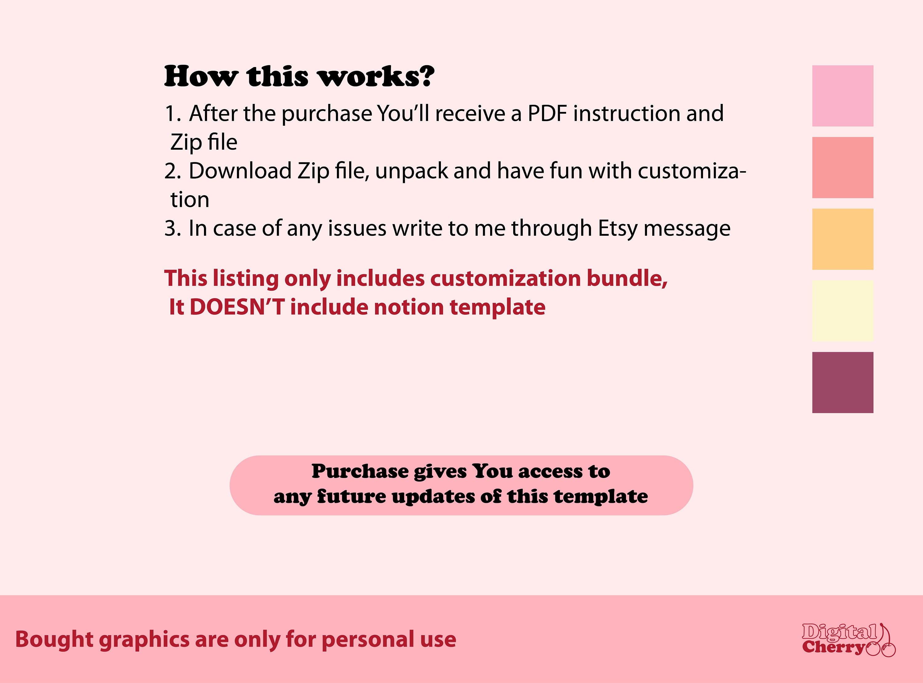 Notion Customization Bundle, Notion Covers, Notion Headers, Notion Icons, Notion Dividers ...