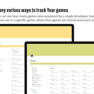 Notion Game Tracker, Notion Game Hub - Etsy UK