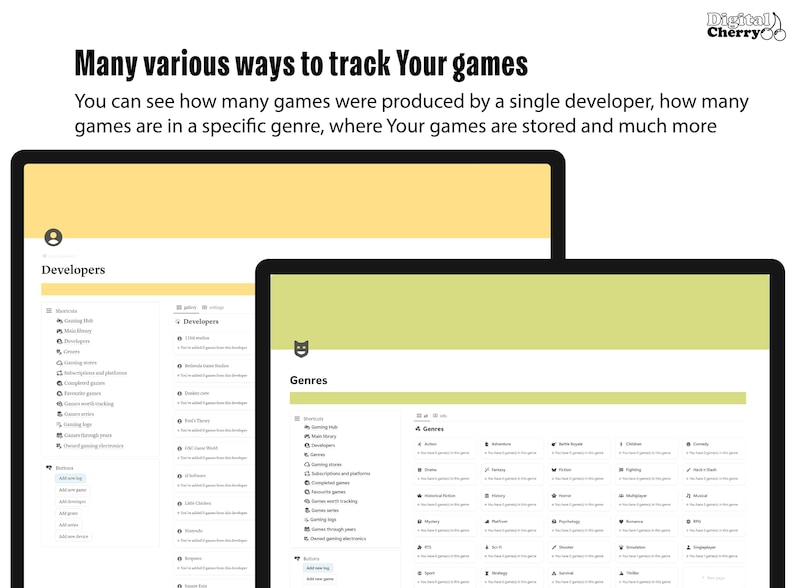 Notion Game Tracker, Notion Game Hub - Etsy UK