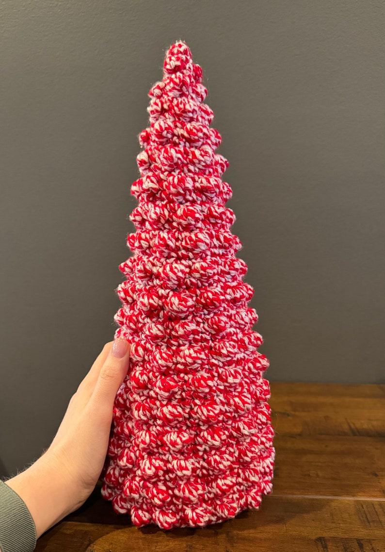 Crocheted Large Sparkly Bobble Christmas Tree Shiny Holiday - Etsy