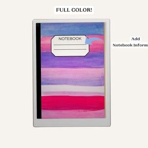 Lined Digital Notebook, 8 Hyperlinked Sections, Interactive PDF, Left ...