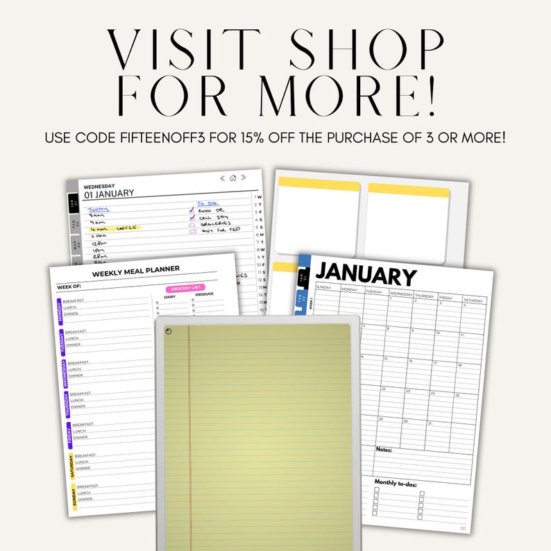 100 Page Notebook, Lined Paper Notepad, Lined Digital Notebook Template ...