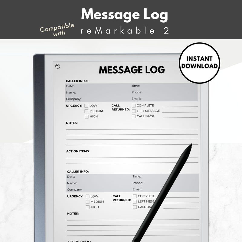 Mail Log Template - Etsy