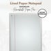 100 Page Notebook, Lined Paper Notepad, Lined Digital Notebook Template ...