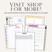 Simple Menu Planner Template, Meal Planner, Grocery List, Left and ...