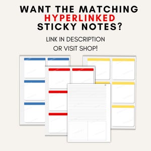 Hyperlinked Notebook Bundle in Color for Remarkable Paper Pro, 3 Lined ...